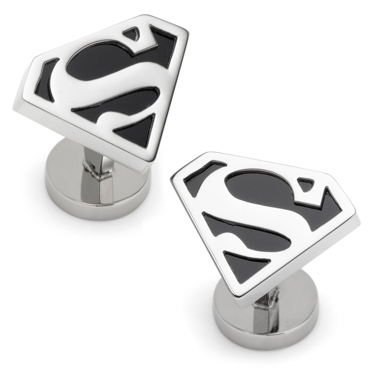DC Superman Black Onyx Stainless Steel Cufflinks – CC Suits