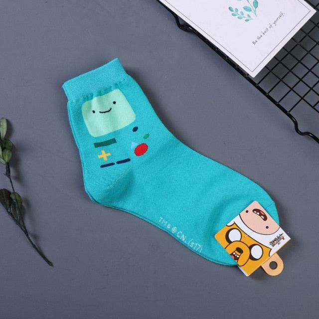 Anime Adventure Time Sock Women Cartoon Cute Socks Ice King Lumpy Spac ...
