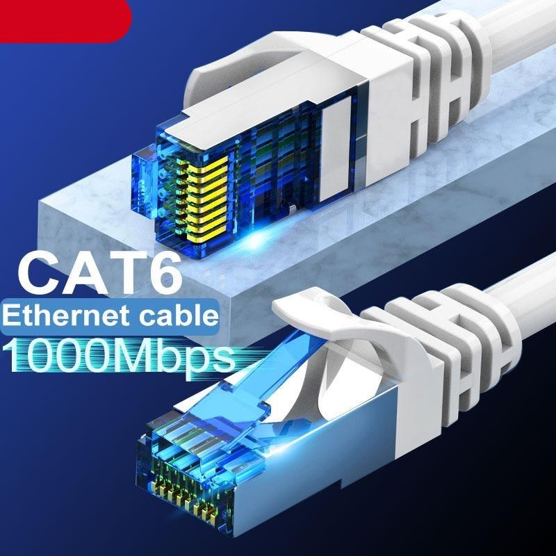 Cat6 Round Ethernet Cable RJ45 Cat6 Lan Cable Internet Modem Laptop Ro ...